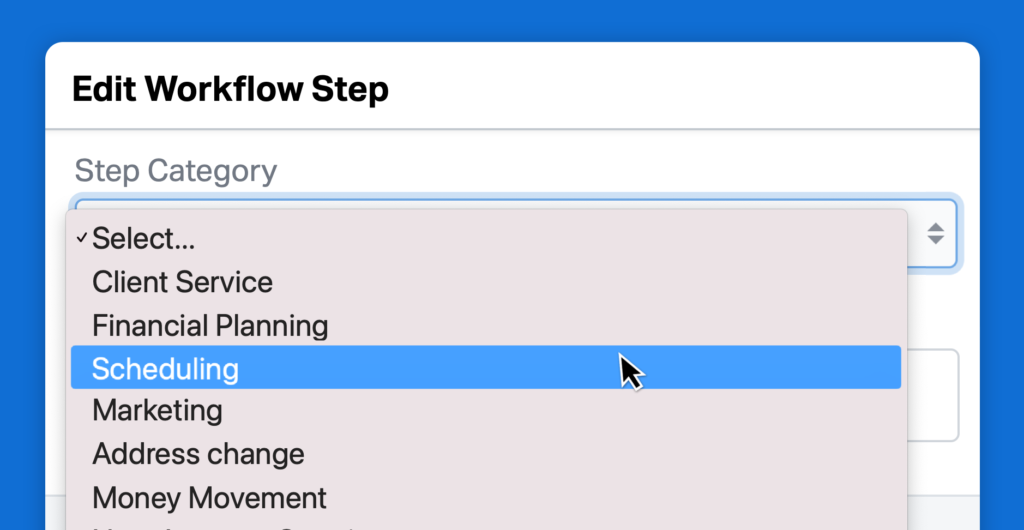 New in Wealthbox: Workflow Step Categories | Wealthbox CRM