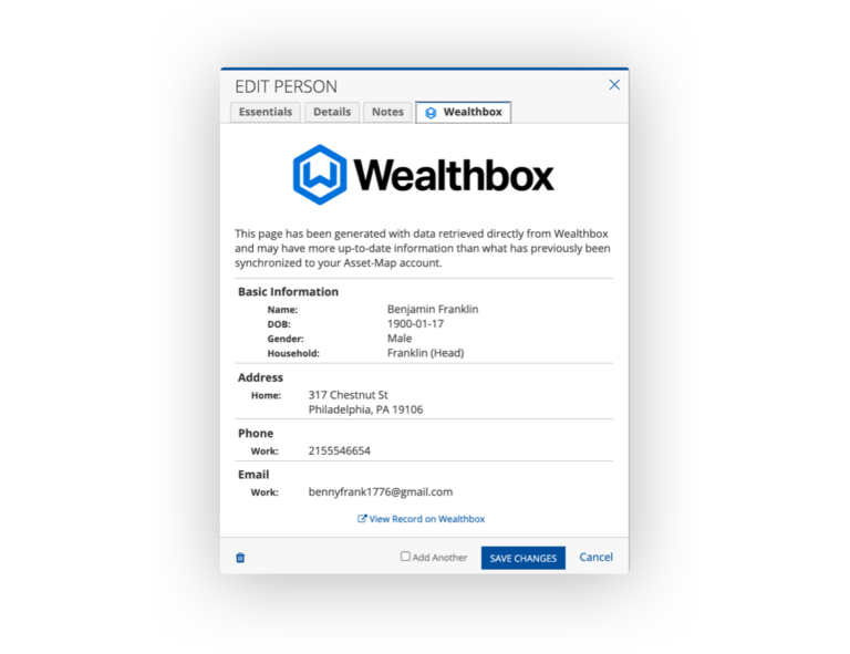 Get Started with Wealthbox + Asset-Map