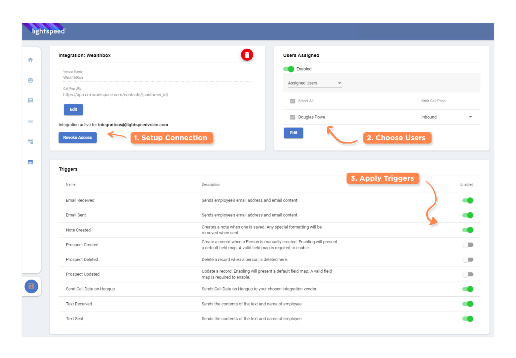 Get Started with Wealthbox + Lightspeed Voice | Wealthbox CRM