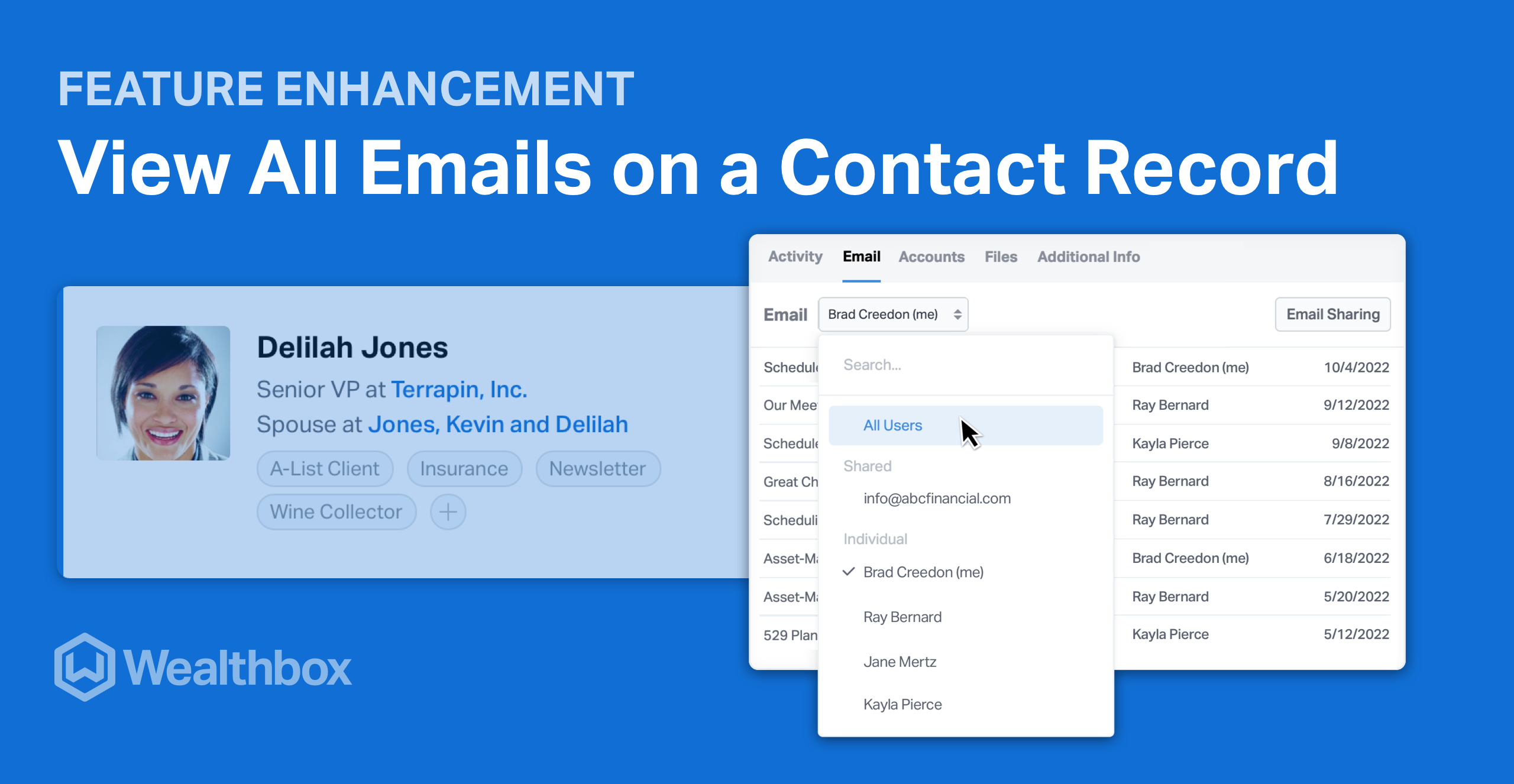 Feature Enhancement: View All Emails on a Contact Record | Wealthbox CRM