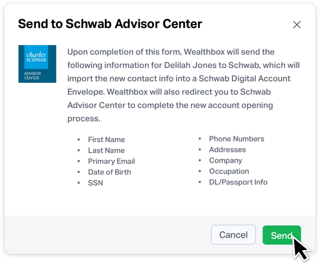 New in Wealthbox: Digital Account Openings with Schwab Advisor Center ...
