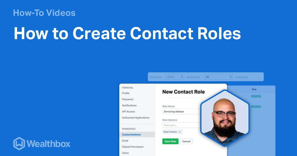 How to Create Contact Roles | Wealthbox CRM