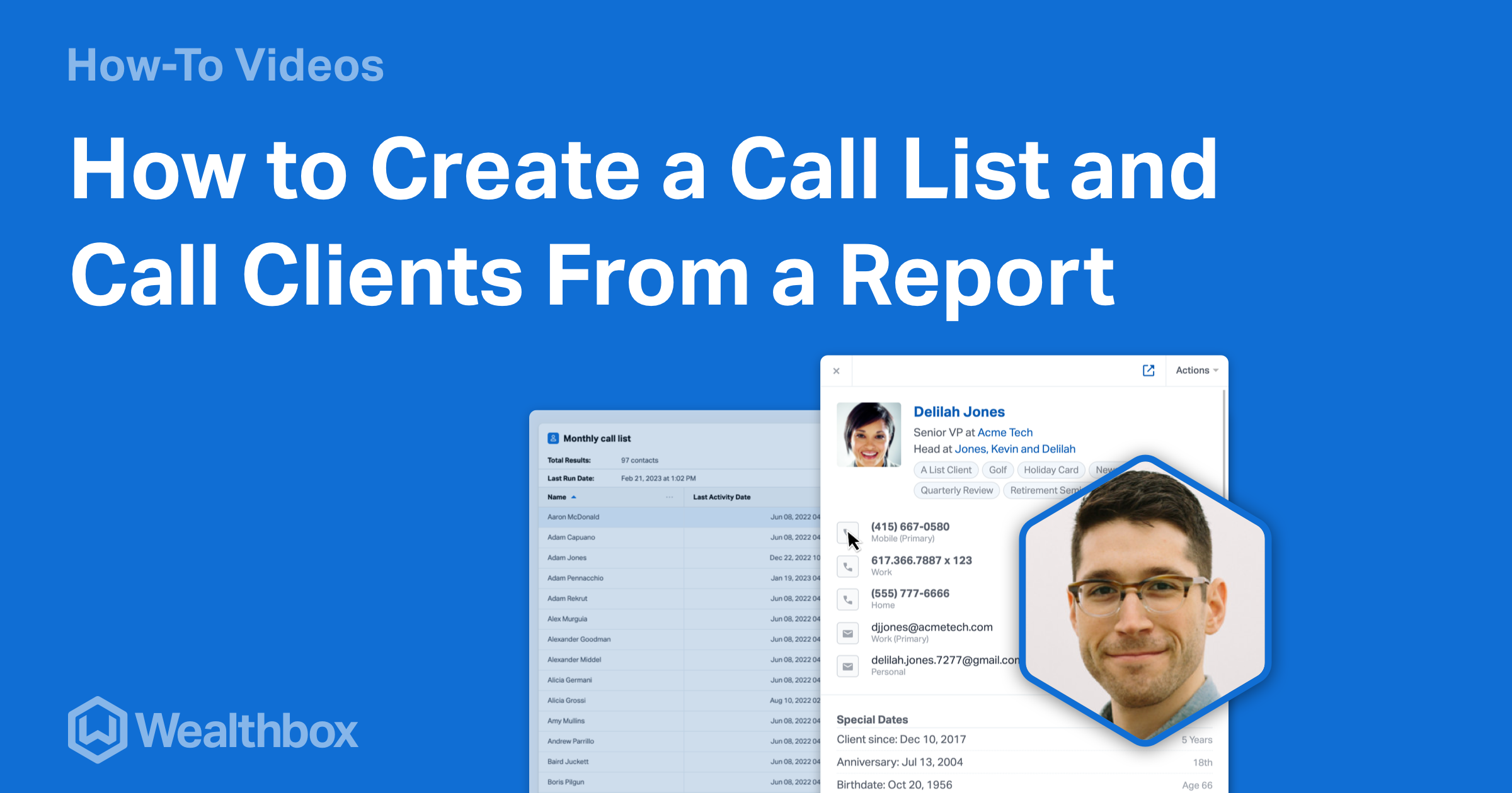 How to Create a Call List and Call Clients from a Report | Wealthbox CRM
