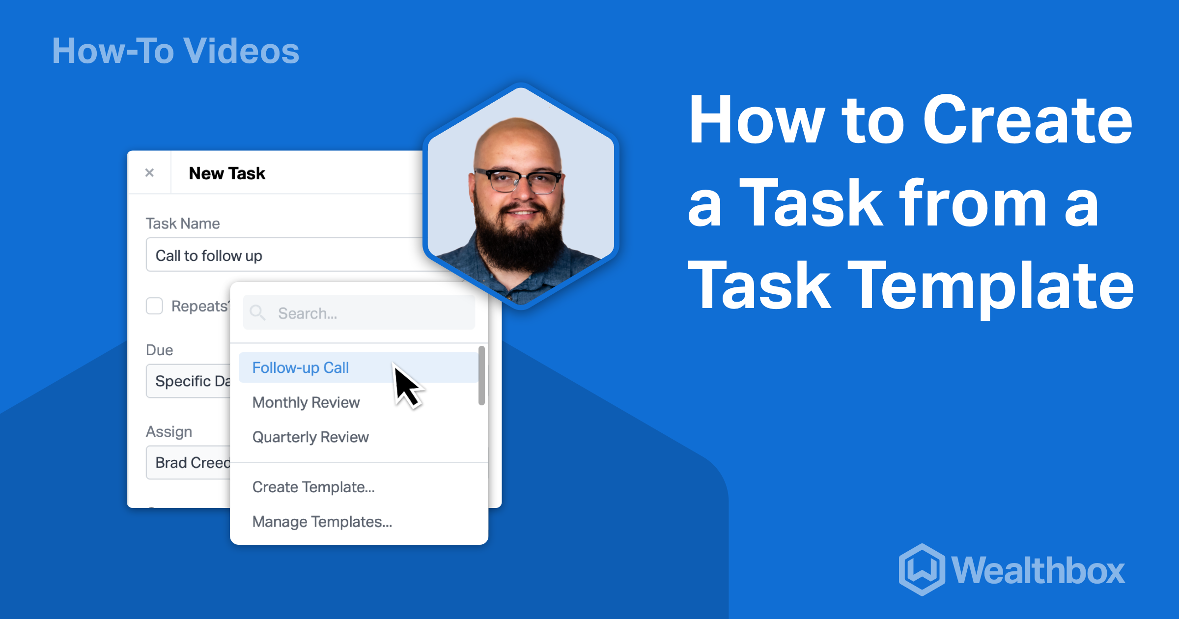 How to Create a Task from a Task Template | Wealthbox CRM