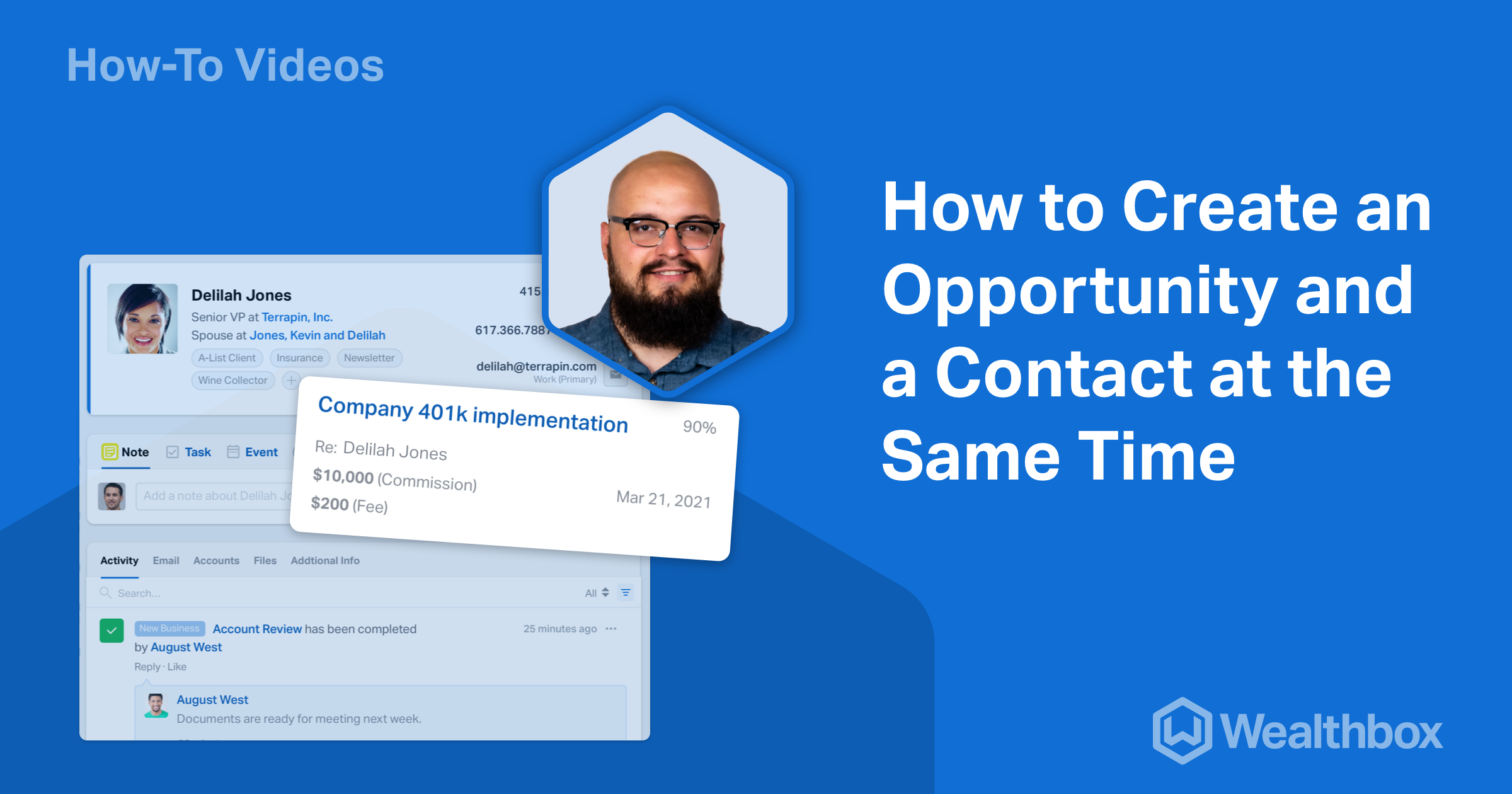 How to Create an Opportunity and a Contact at the Same Time | Wealthbox CRM
