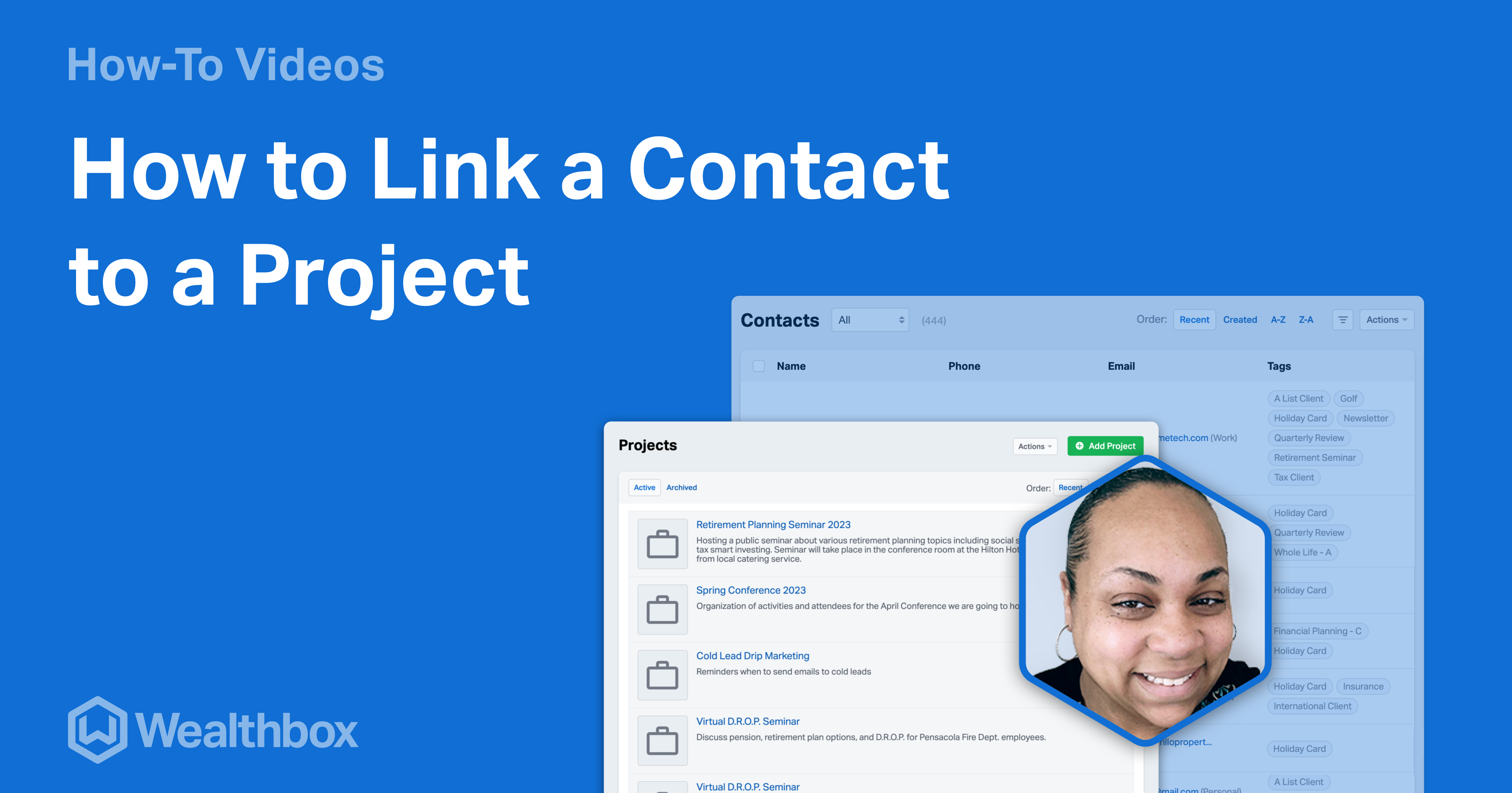 How to Link a Contact to a Project | Wealthbox CRM