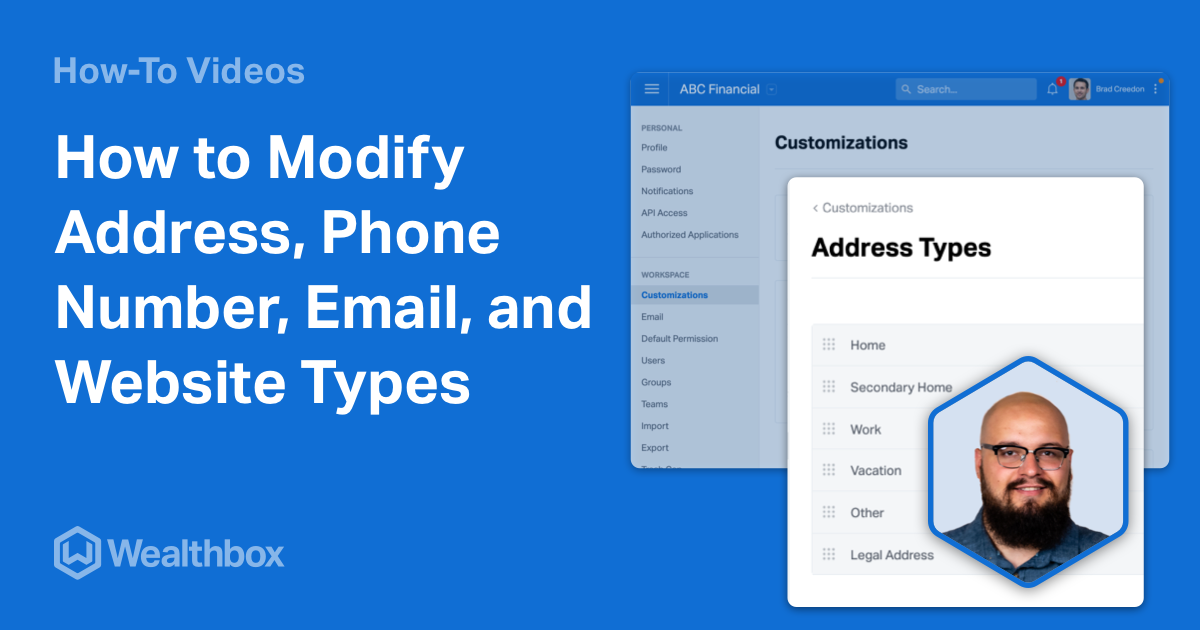 How to Modify Address, Phone Number, Email, and Website Types ...