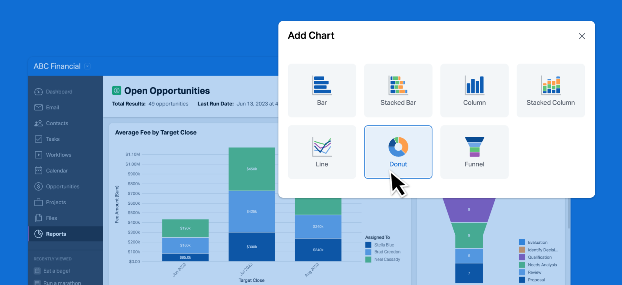 New in Reporting: Charts & Graphs | Wealthbox CRM