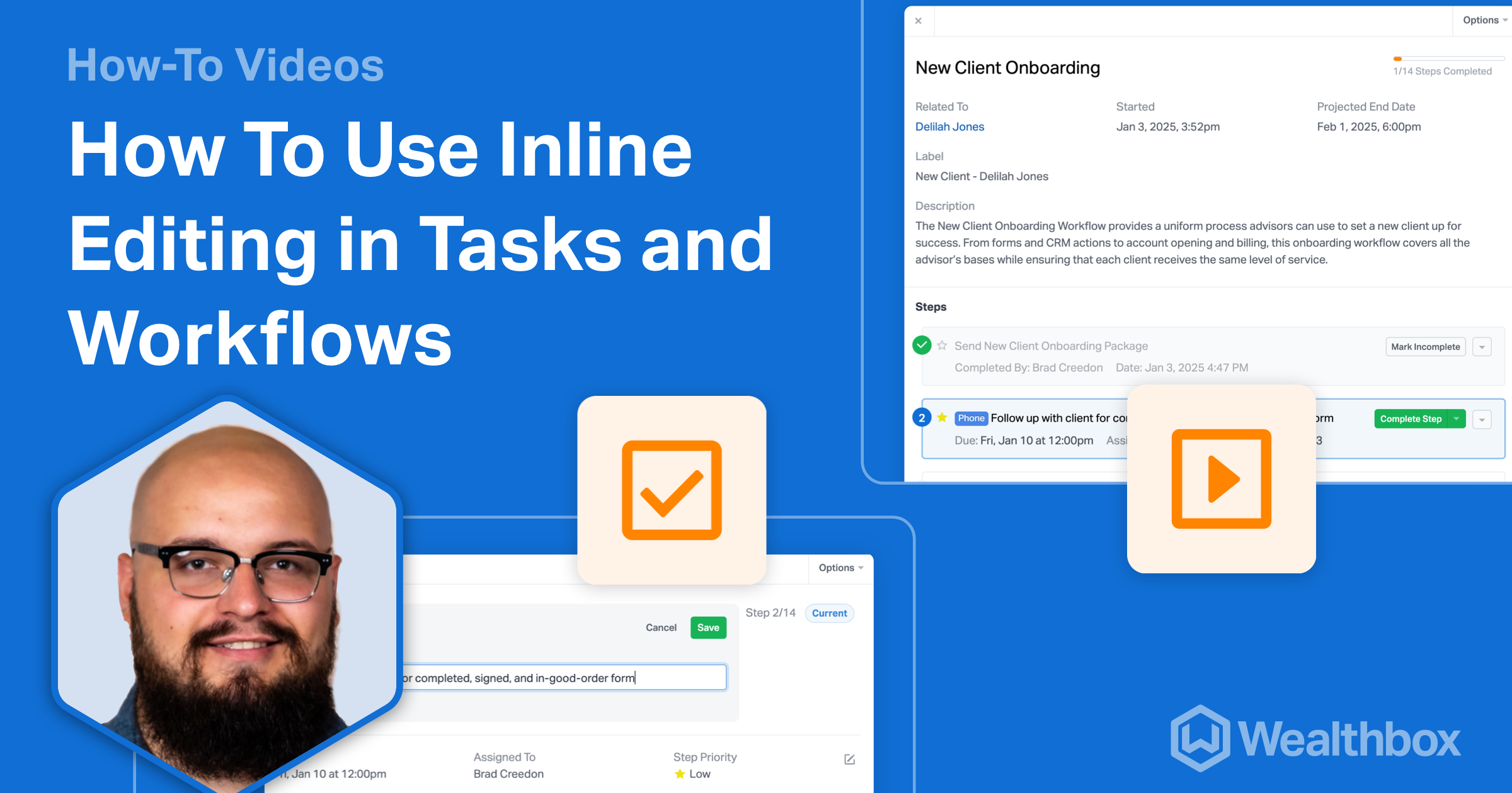 How To Use Inline Editing in Tasks and Workflows | Wealthbox CRM