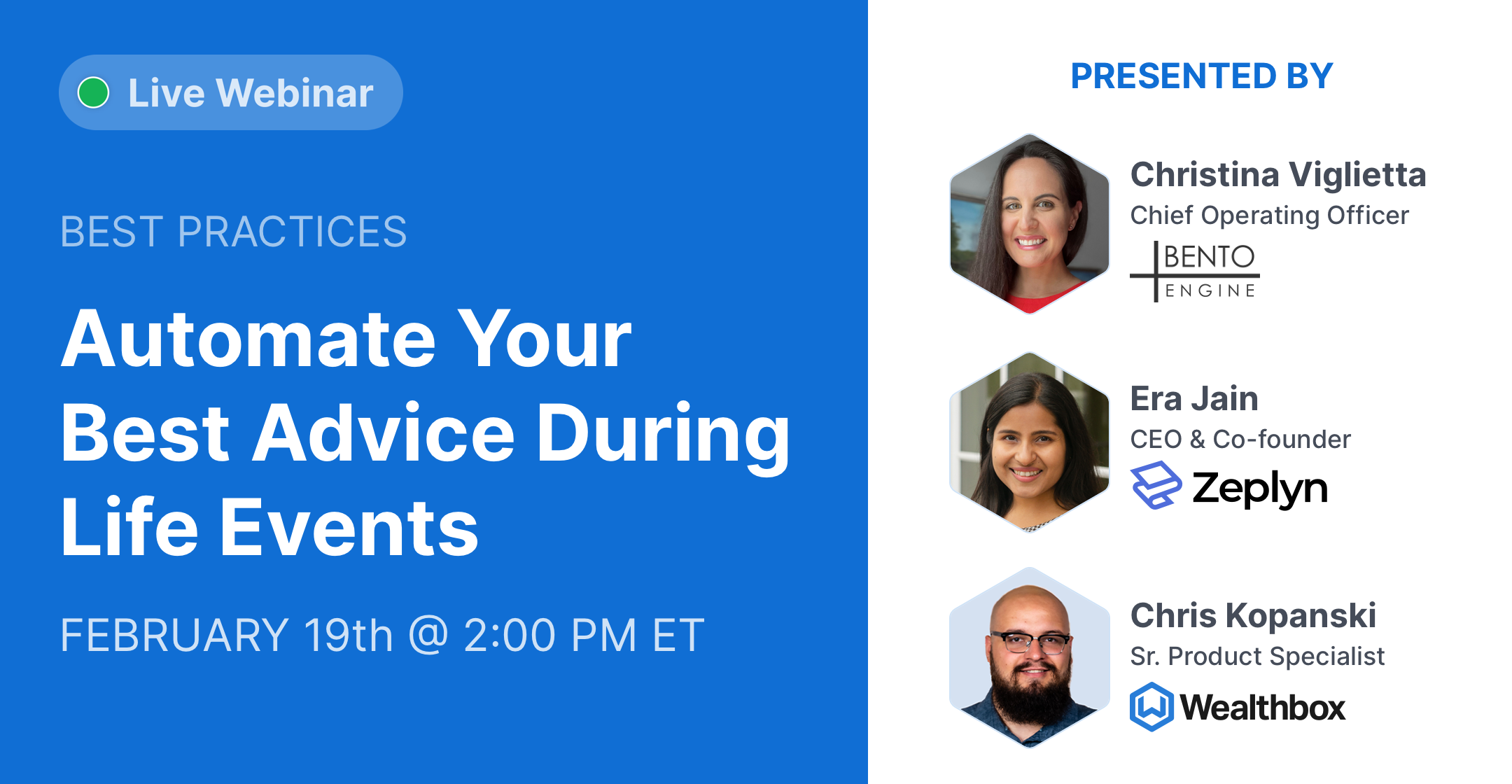 Automate Your Best Advice During Life Events with Bento Engine and ...