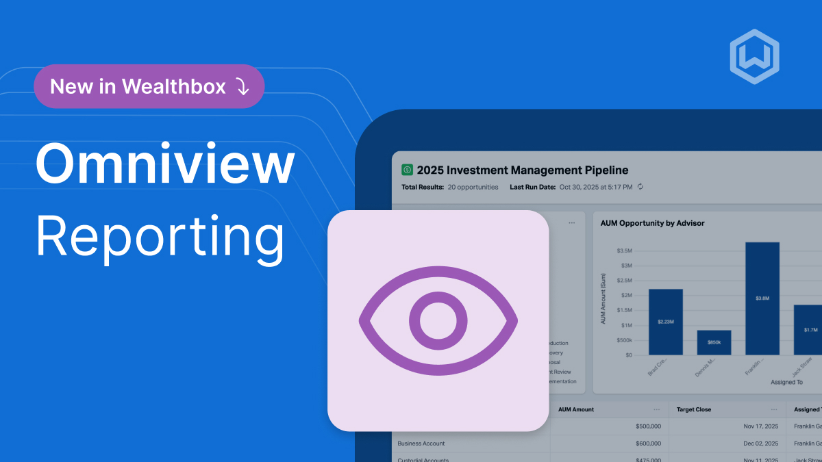 New in Wealthbox: Omniview Reporting | Wealthbox CRM